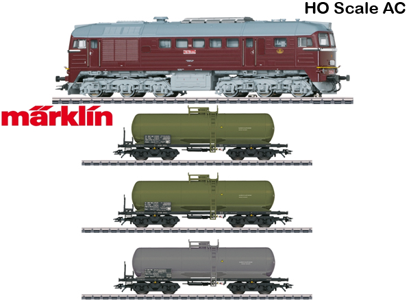 Diesel Loco, T 679.1266 & Freight 3 Cars - DepotMarklin