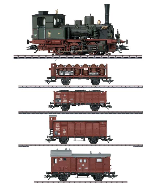 Steam Loco T3 of the KPEV & Freight Cars - DepotMarklin